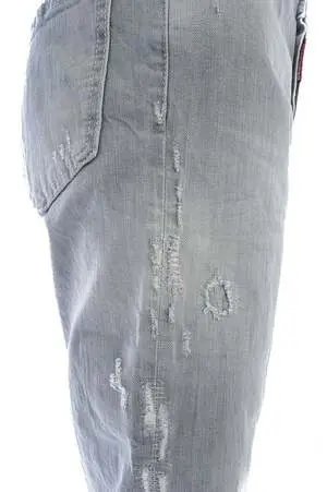 Dsquared2 Distressed Cropped Jeans - Gray