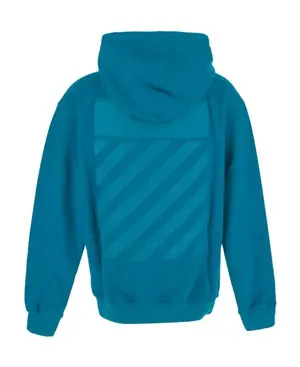 Off-White Diagonal Stripe Drawstring Hoodie