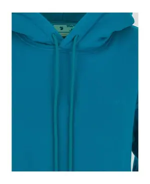 Off-White Diagonal Stripe Drawstring Hoodie
