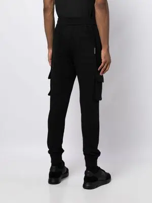 Moose Knuckles Logo Plaque Drawstring Cargo Pants - Black