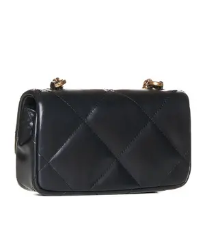 Tory Burch Kira Diamond Quilted Mini Shoulder Bag - Black