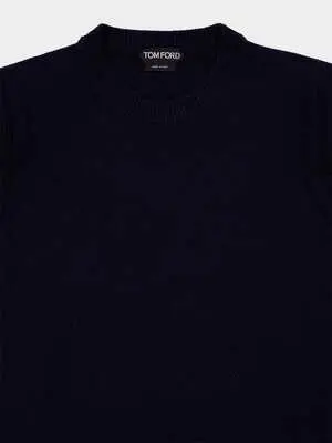 TOM FORD Long-sleeved Crewneck Sweater - Ink