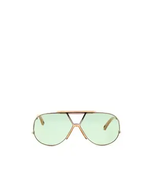 Chloé Aviator Logo Sunglasses - White