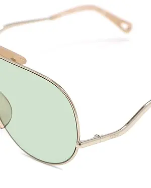 Chloé Aviator Logo Sunglasses