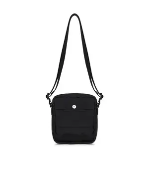 Stone Island Logo Patch Crossbody Bag - Black