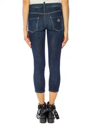 Dsquared2 Skinny Logo Detail Jeans