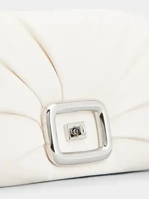 ROGER VIVIER Viv' Choc Shoulder Bag - Cream