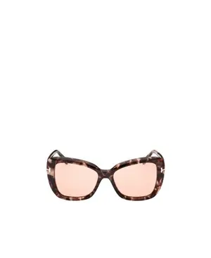 TOM FORD Tortoiseshell Logo Sunglasses - Multicolor