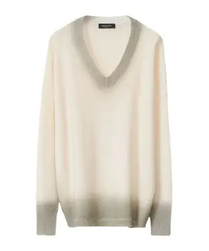 Fabiana Filippi Sequin Gradient V-neck Jumper
