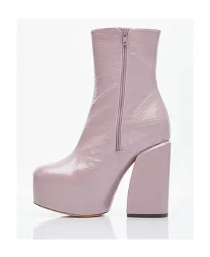 Dries Van Noten Platform Ankle Boots With Side Zip
