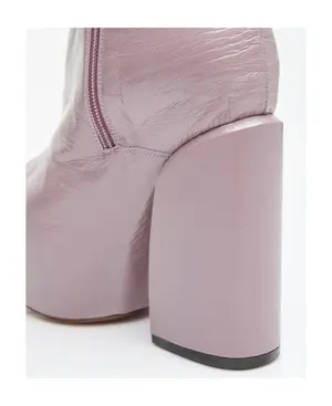 Dries Van Noten Platform Ankle Boots With Side Zip