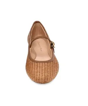 GIANVITO ROSSI Carla Ballerina Flats - Brown