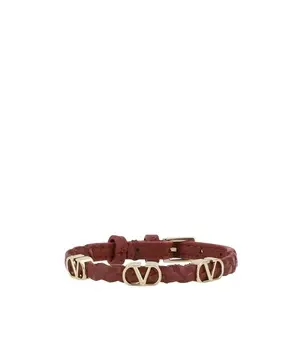 Valentino Garavani Vlogo Signature Buckled Bracelet - Red