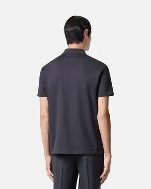 Versace Logo-embroidered Cotton Polo Shirt
