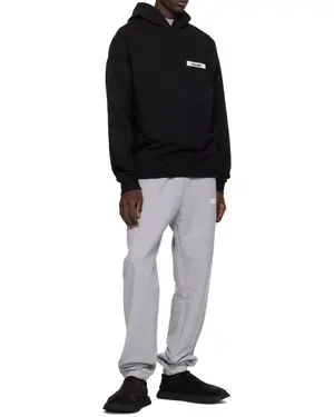 Jacquemus Logo Patch Long Sleeved Hoodie - Black