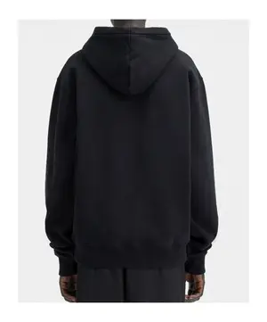 Jacquemus Logo Patch Long Sleeved Hoodie - Black
