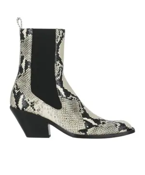 Khaite Embossed Ankle Boots