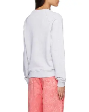 MSGM Logo Print Crewneck Sweatshirt