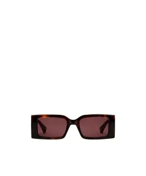 Gucci Rectangular Frame Sunglasses - Brown