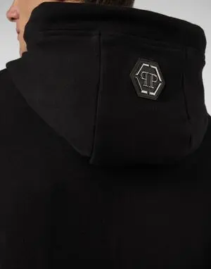 Philipp Plein Logo Detail Hooded Hoodie