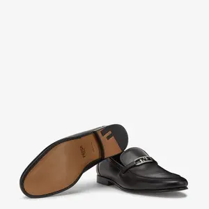 Fendi O'lock Slip-on Loafers - Black