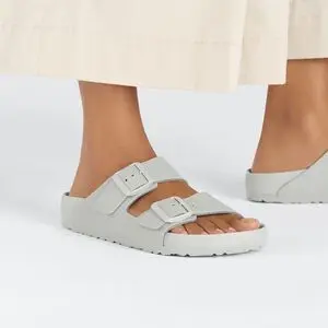 BIRKENSTOCK Arizona Soft Footbed Slip-on Sandals - Gray