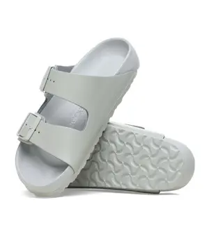 BIRKENSTOCK Arizona Soft Footbed Slip-on Sandals - Gray