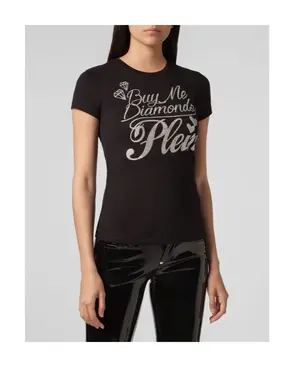 Philipp Plein Buy Me Diamonds" Logo T-shirt
