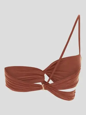 Jacquemus One-shoulder Tank Top With Knotted Detail