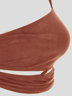 Jacquemus One-shoulder Tank Top With Knotted Detail
