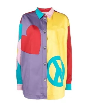 Moschino Graphic Print Panel Shirt - Multicolor