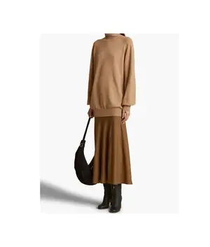 Khaite Percy Cashmere Turtleneck Sweater - Camel-colored
