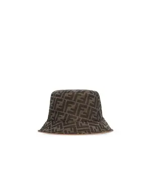 Fendi Ff Jacquard Bucket Hat - Brown
