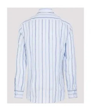 Etro Pegaso-embroidered Striped Shirt