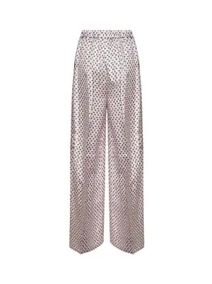 Max Mara Vischio All-over Printed Trousers - Multicolor