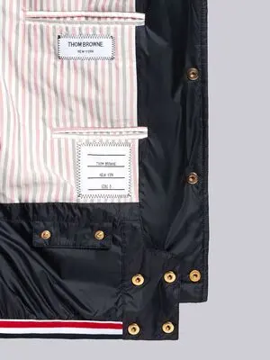 Thom Browne 4-bar Hooded Buttoned Jacket