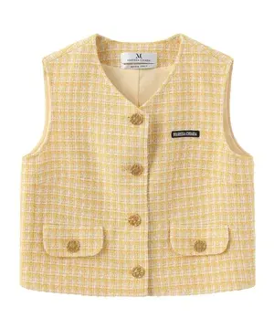 Marissa Chiara V-neck Vest - Yellow