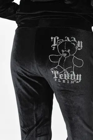 Philipp Plein Logo Detail Velour Track Pants