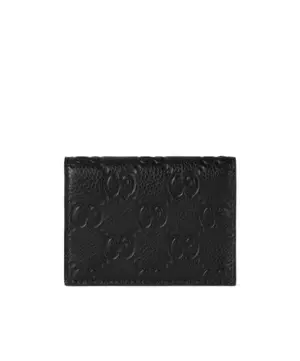 Gucci Gg Emblem Mini Wallet - Black