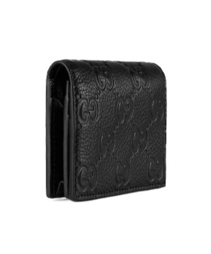 Gucci Gg Emblem Mini Wallet - Black