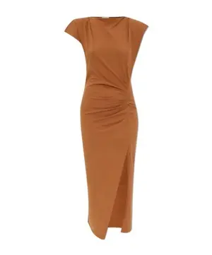 Ruching Detail Midi Dresses