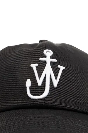 J.W.ANDERSON Jw Anderson Curved Peak Logo Embroidered Baseball Cap