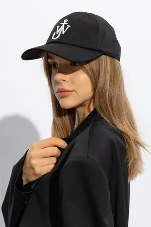 J.W.ANDERSON Jw Anderson Curved Peak Logo Embroidered Baseball Cap