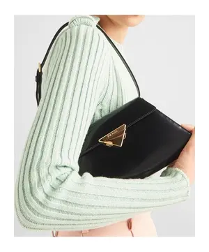 Prada Medium Brushed Leather Handbag