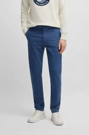 Hugo Boss Tailored Belt Loop Trousers - Blue