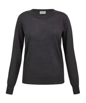 P.a.r.o.s.h Fine-knit Round Neck Sweater - Grey