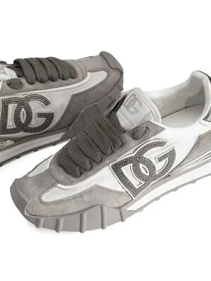 Dolce & Gabbana Dg Logo Embellished Sneakers - Gray