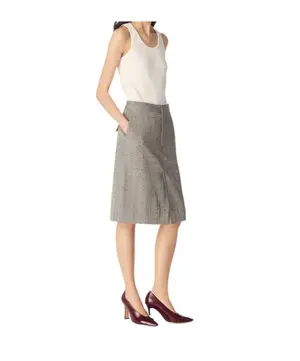 Bottega Veneta Straight Fit Midi Skirt