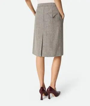 Bottega Veneta Straight Fit Midi Skirt