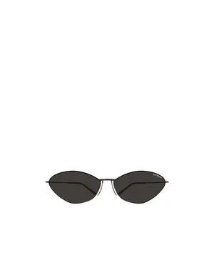 Balenciaga Bb0350s Oval Sunglasses - Black